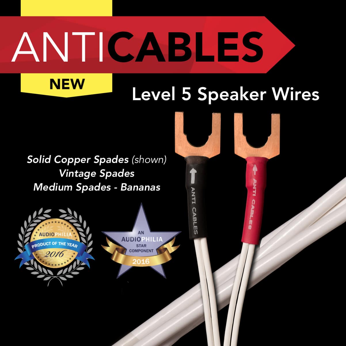 Level 5 Speaker Wires By AntiCables - JaguarAudio