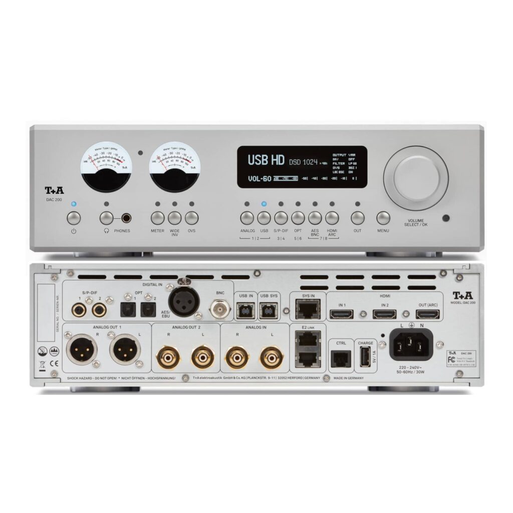 DAC 200 DAC with Preamp and Headphone Amp By T+A HiFi - JaguarAudio